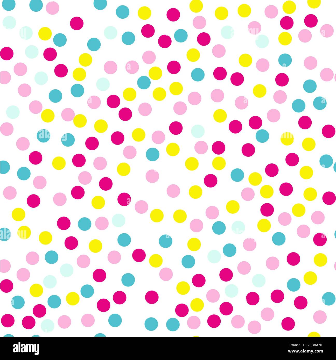 Seamless polka dot pattern. Vector illustration Stock Photo - Alamy