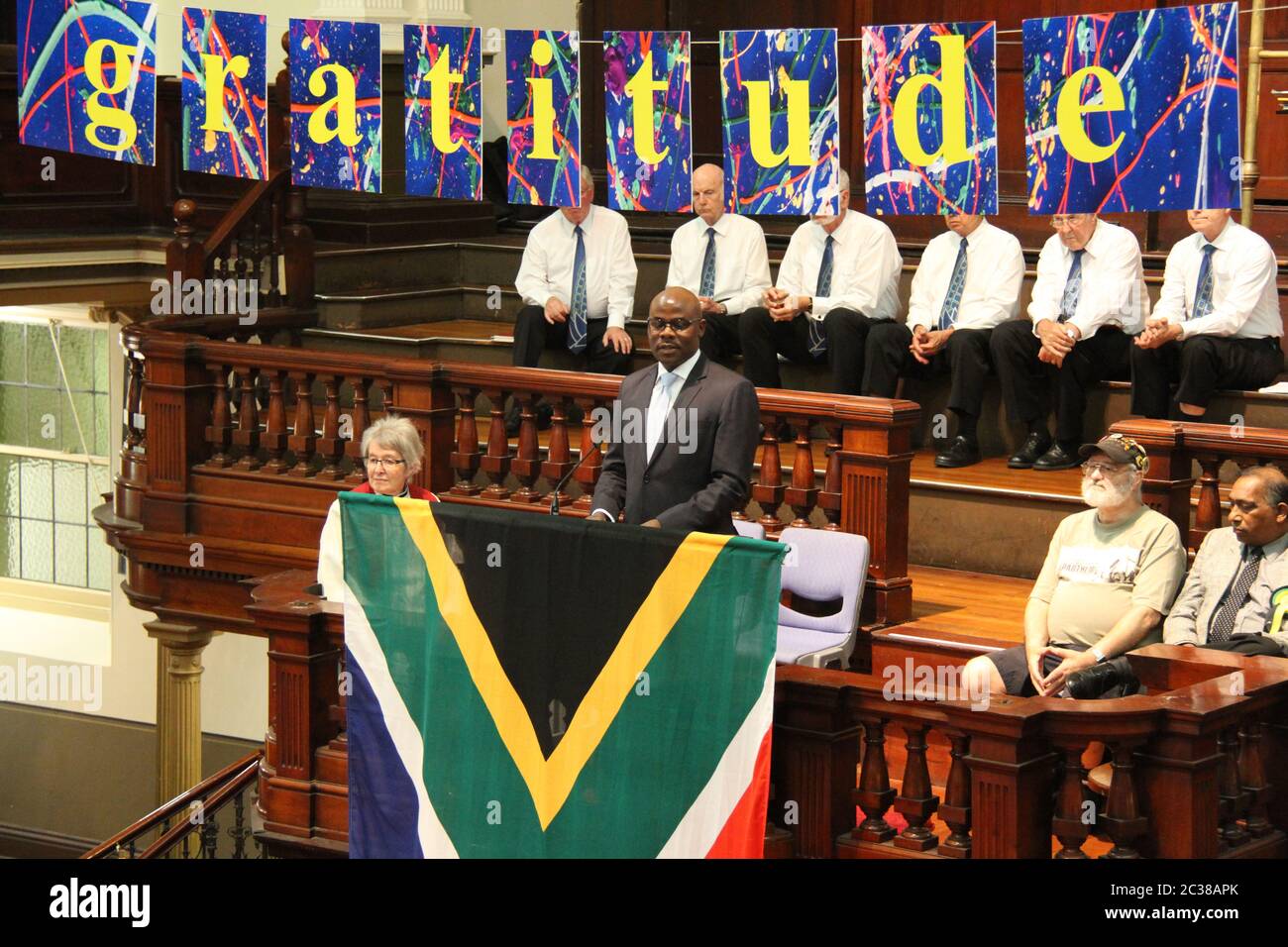 South Africa’s Acting High Commissioner, Mr Ray Sithole delivers a ...