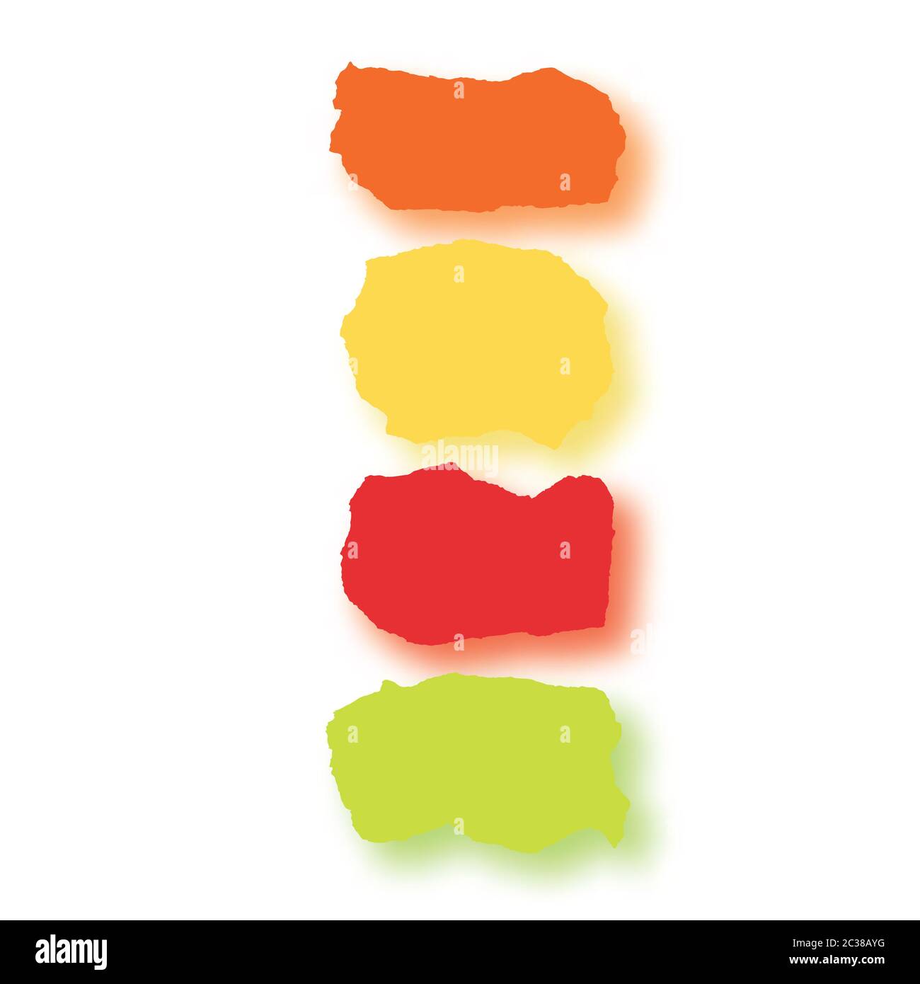 Rip papercolorful banner set. Vector illustration Stock Photo - Alamy