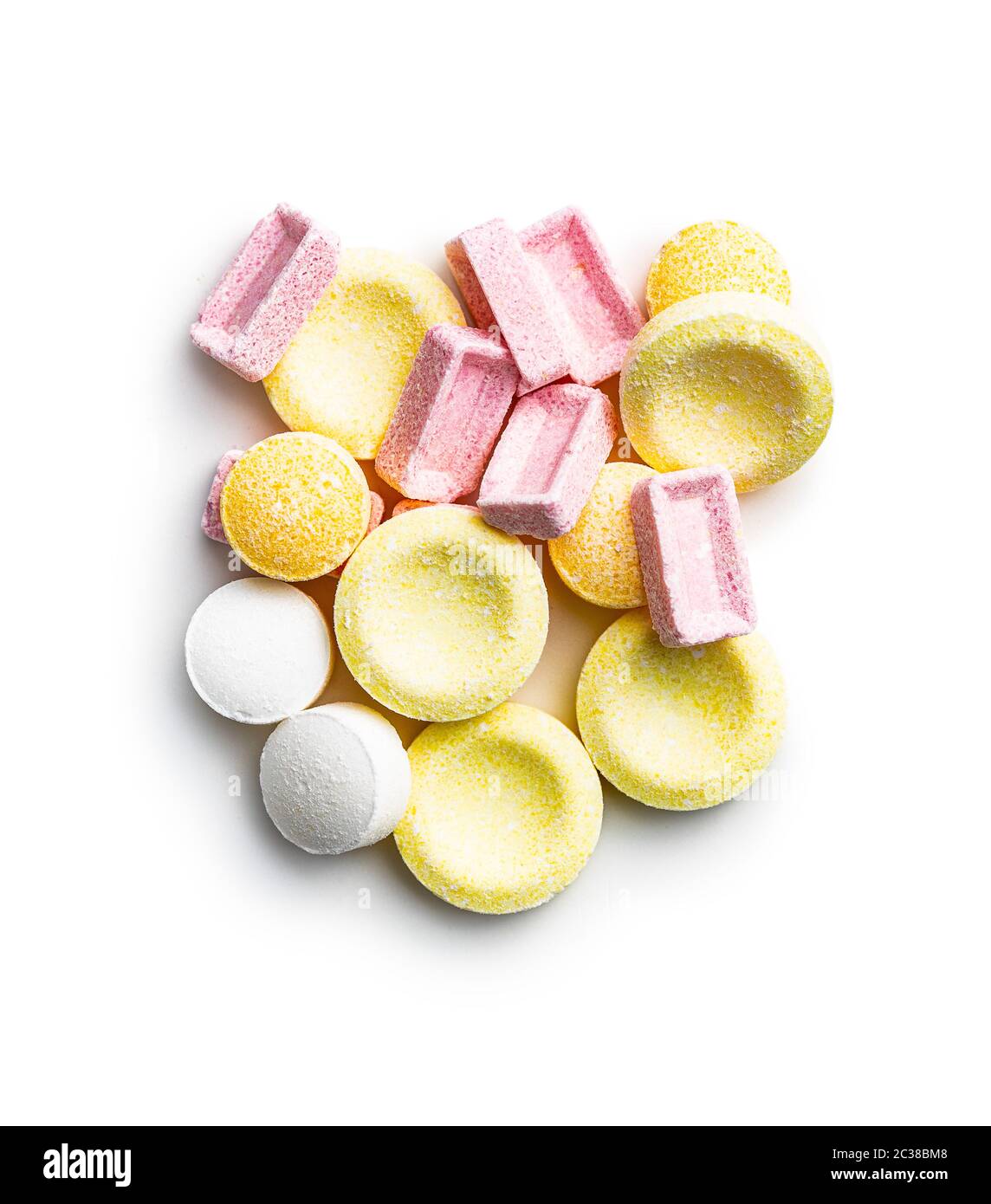 Colorful hard candies isolated on white background Stock Photo - Alamy