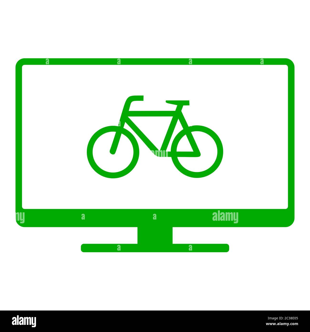 Bicycle and screen Stock Photo - Alamy
