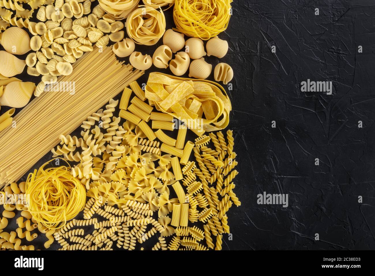 Italian pasta design template with a place for text, a flatlay of an ...