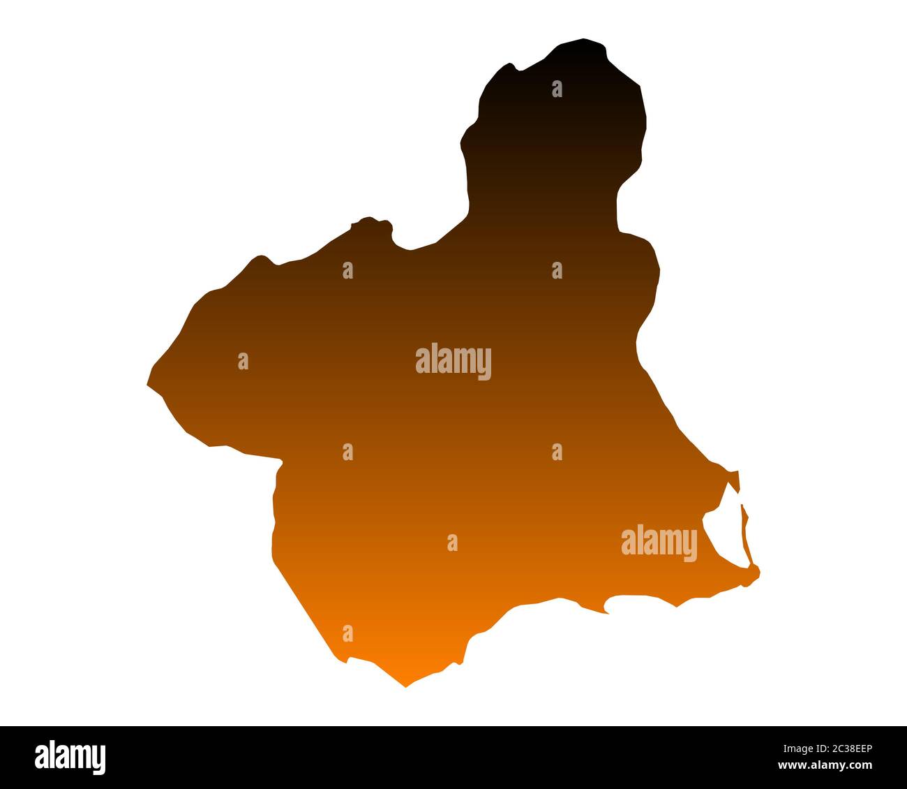Map of Murcia Stock Photo - Alamy