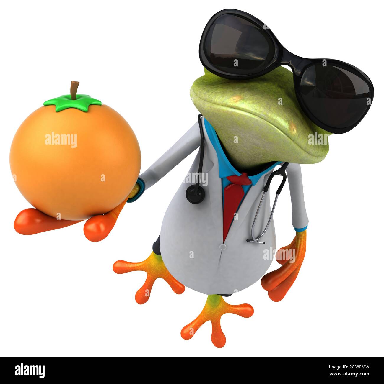 Frog doctor - 3D Illustration Stock Photo - Alamy