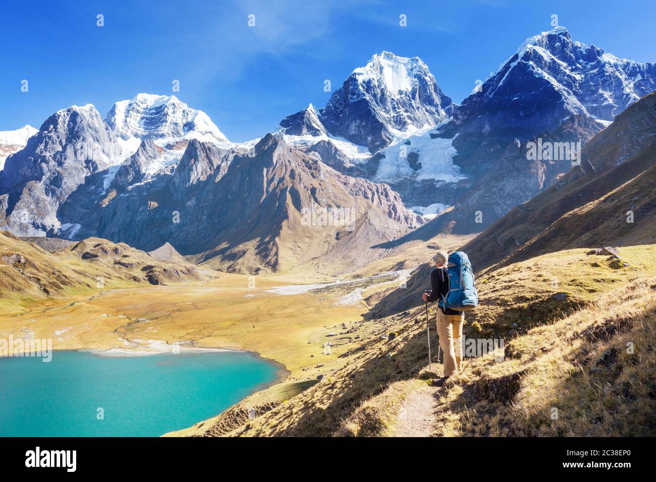 Hike in Peru Stock Photo - Alamy