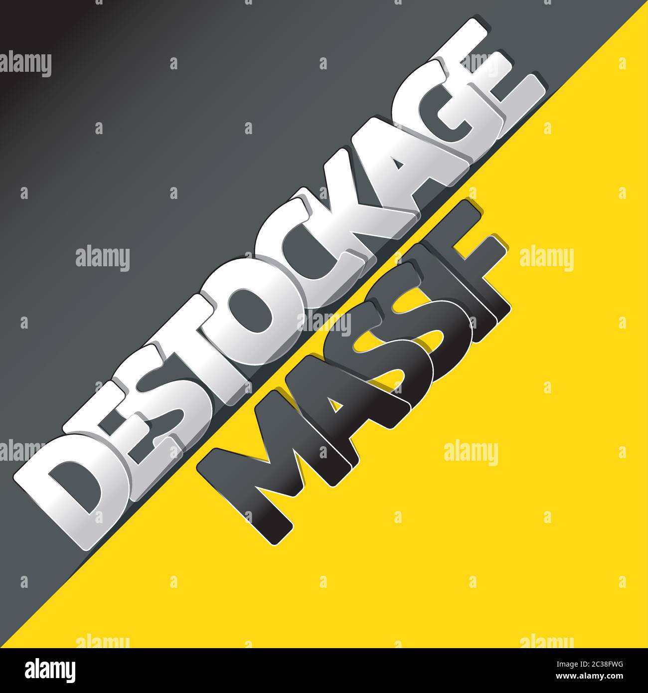 Destockage: french translation for destocking banner, flyer or poster ...