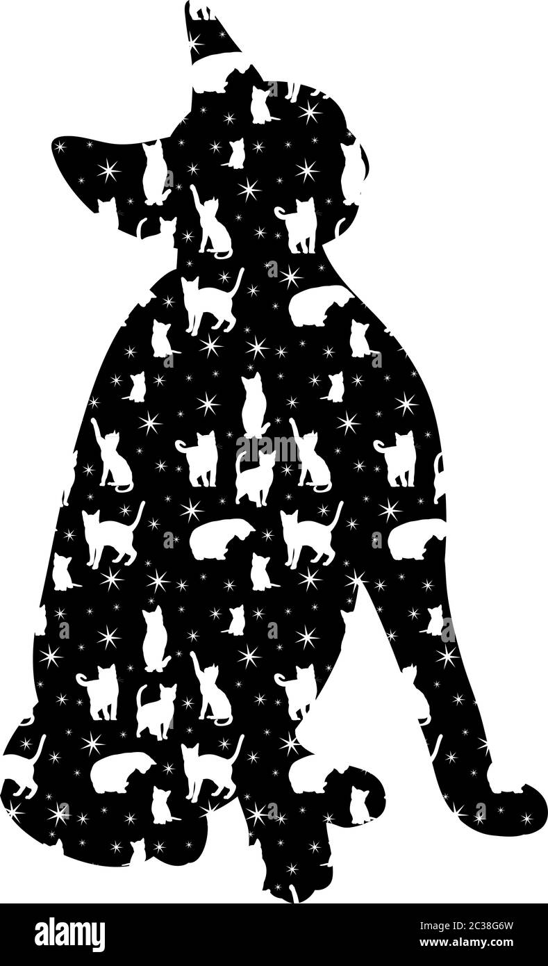 Young male cat sitting Stock Vector Images - Alamy