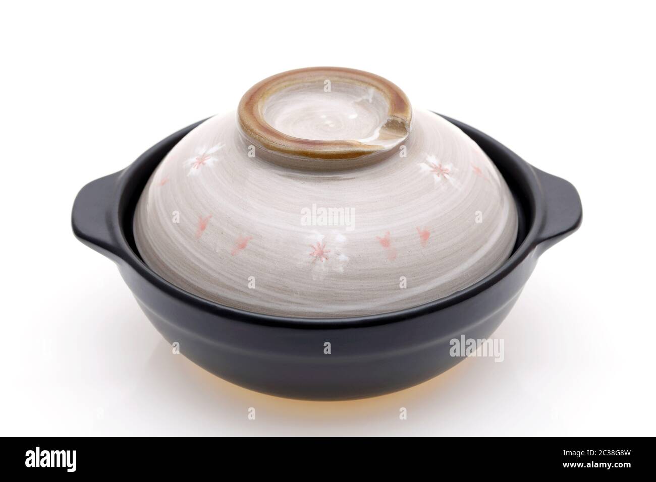 Japanese donabe pot made of clay, traditional cooking utensilsã€€ Stock ...