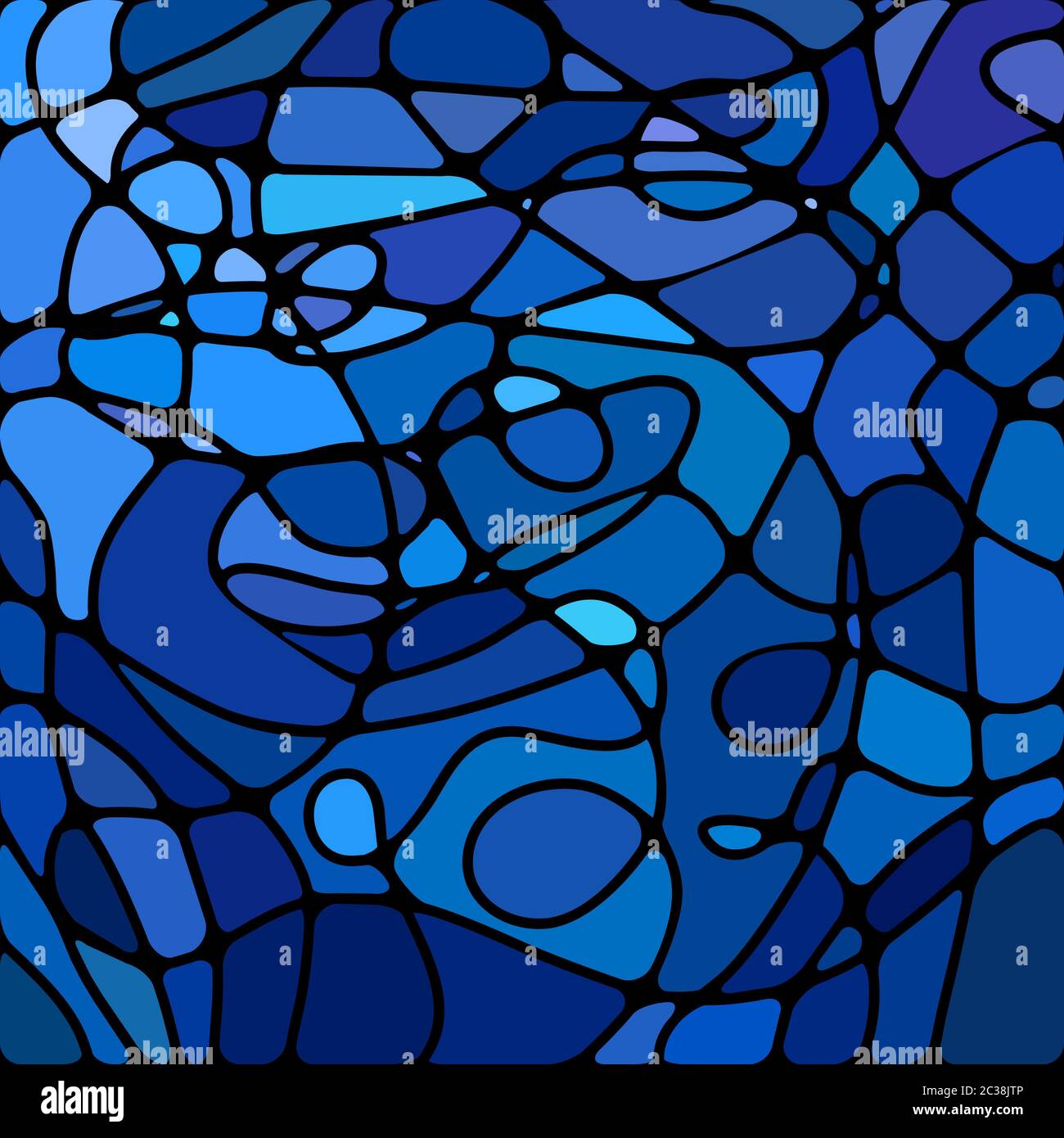 abstract stained-glass mosaic background - bright blue Stock Photo - Alamy