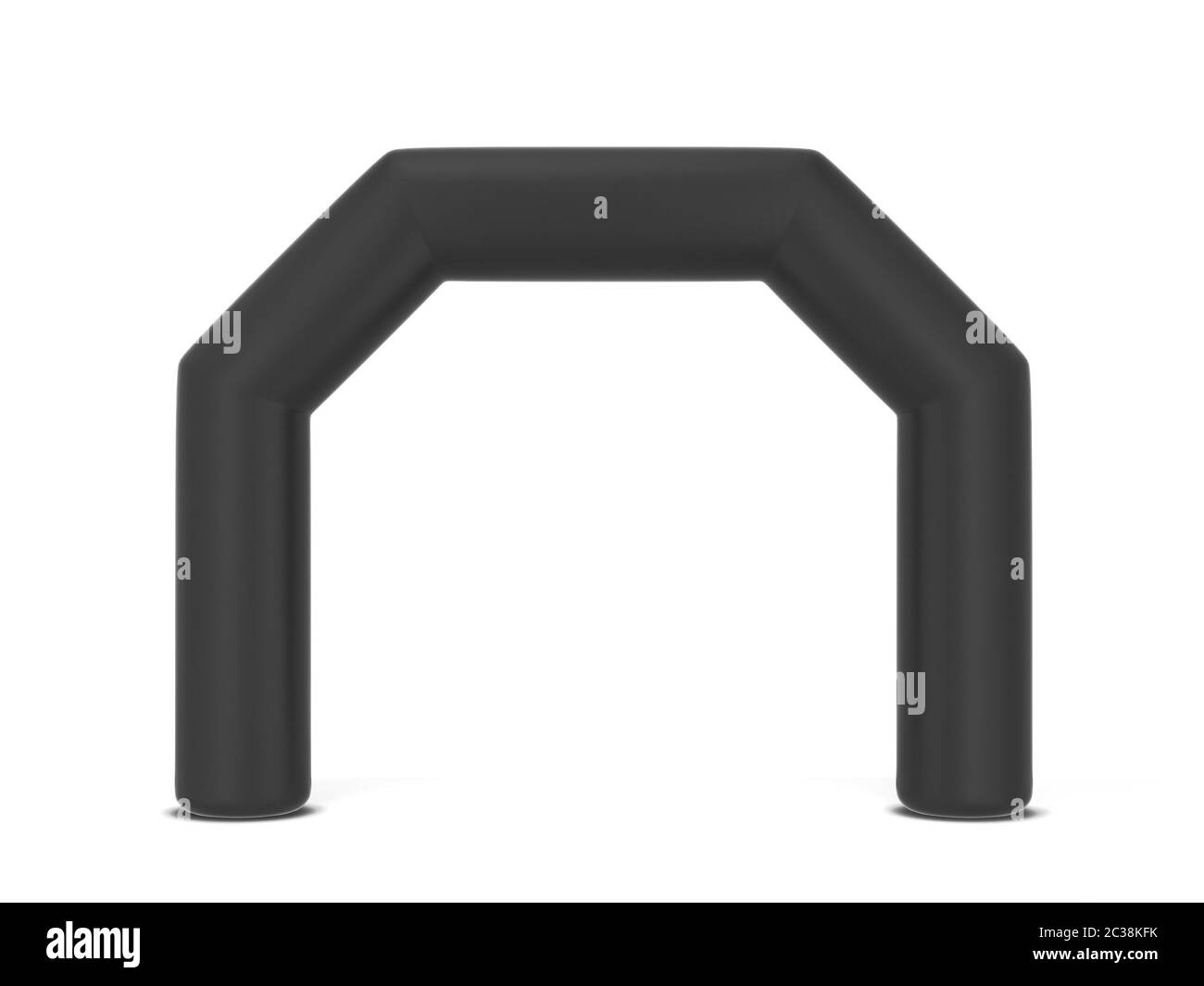 Inflatable promotion arch mock up. 3d illustration isolated on white ...