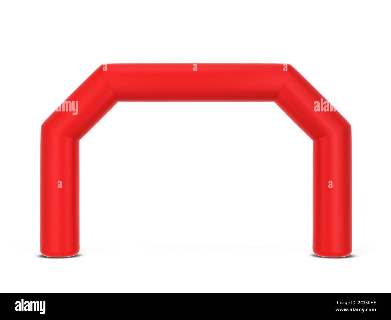 Inflatable promotion arch mock up. 3d illustration isolated on white ...