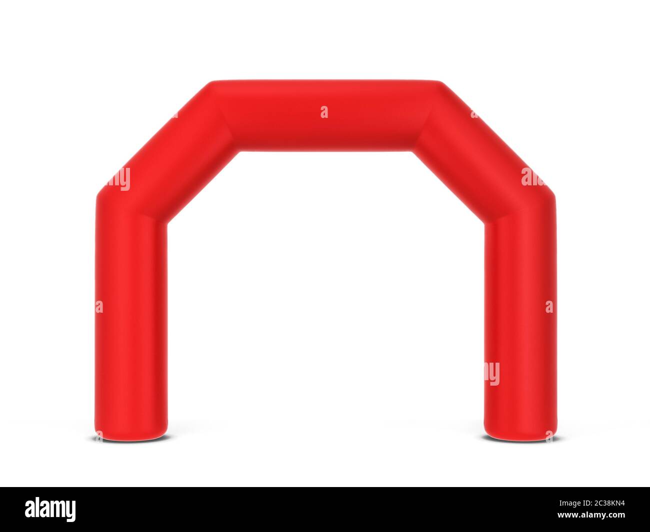 Inflatable promotion arch mock up. 3d illustration isolated on white ...