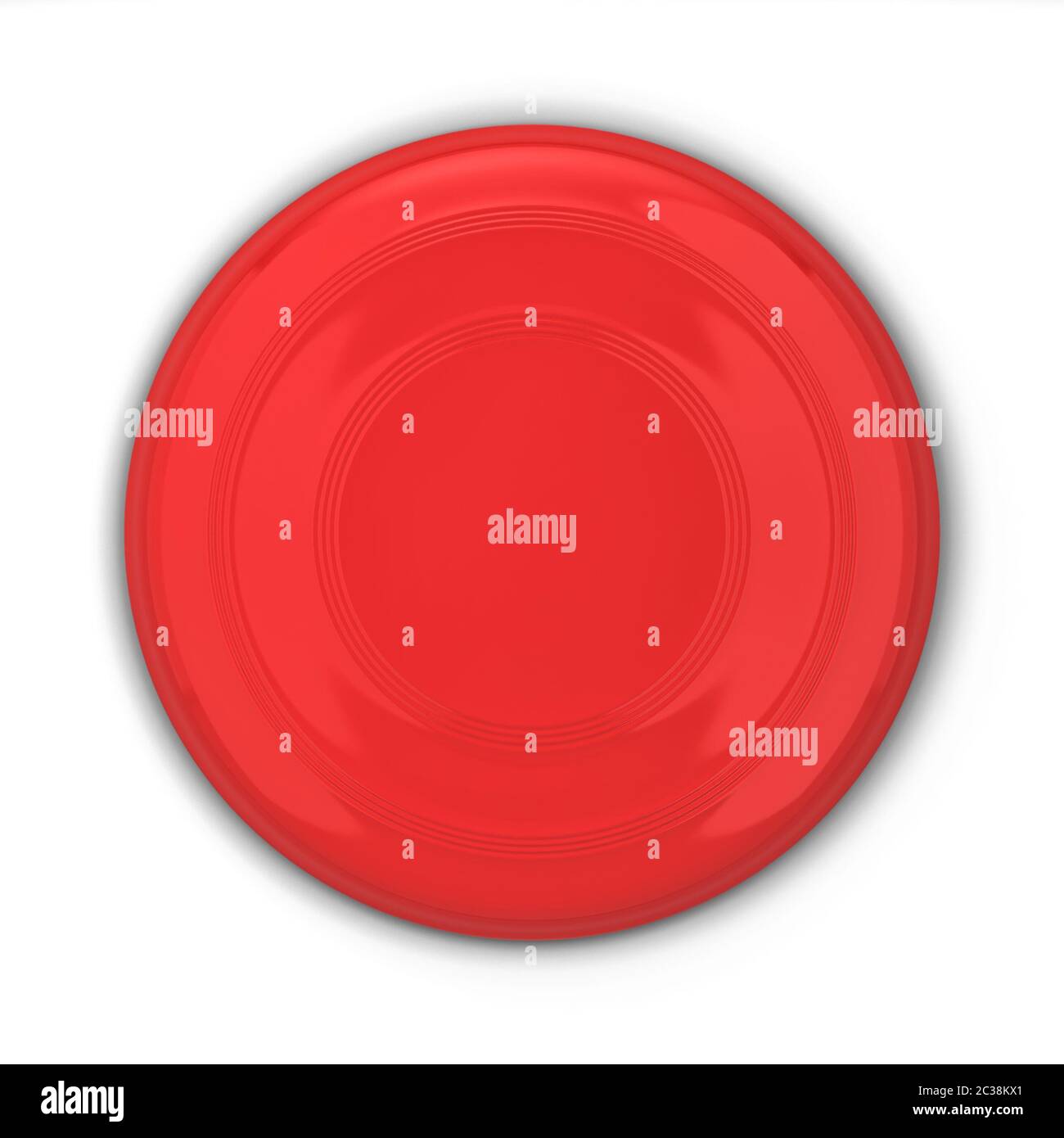 Blank frisbee mockup. 3d illustration isolated on white background ...
