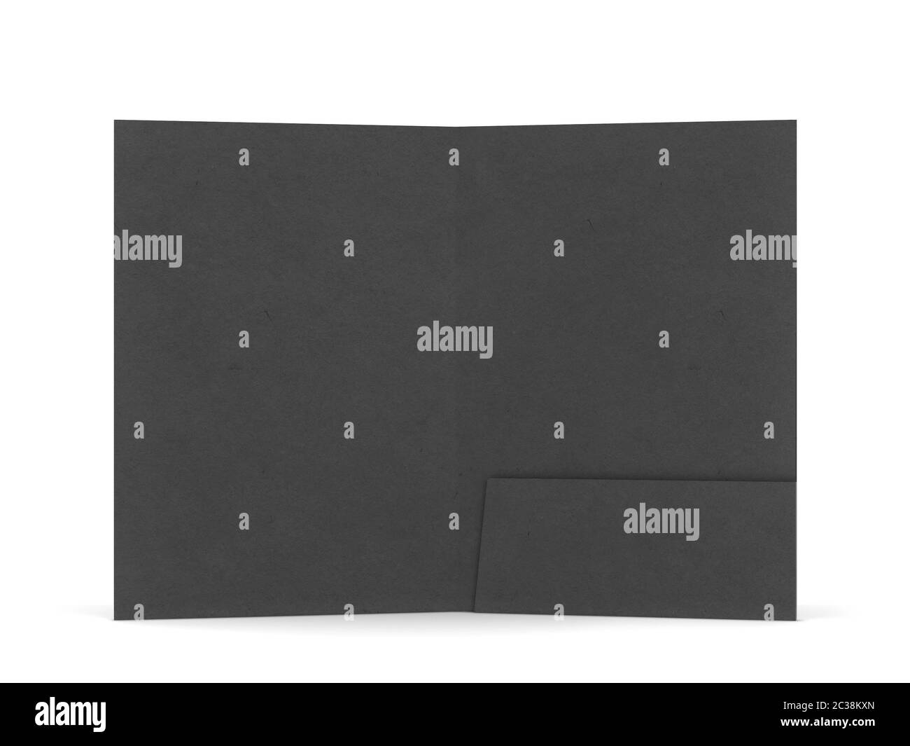 Blank paper folder mockup. 3d illustration isolated on white background ...