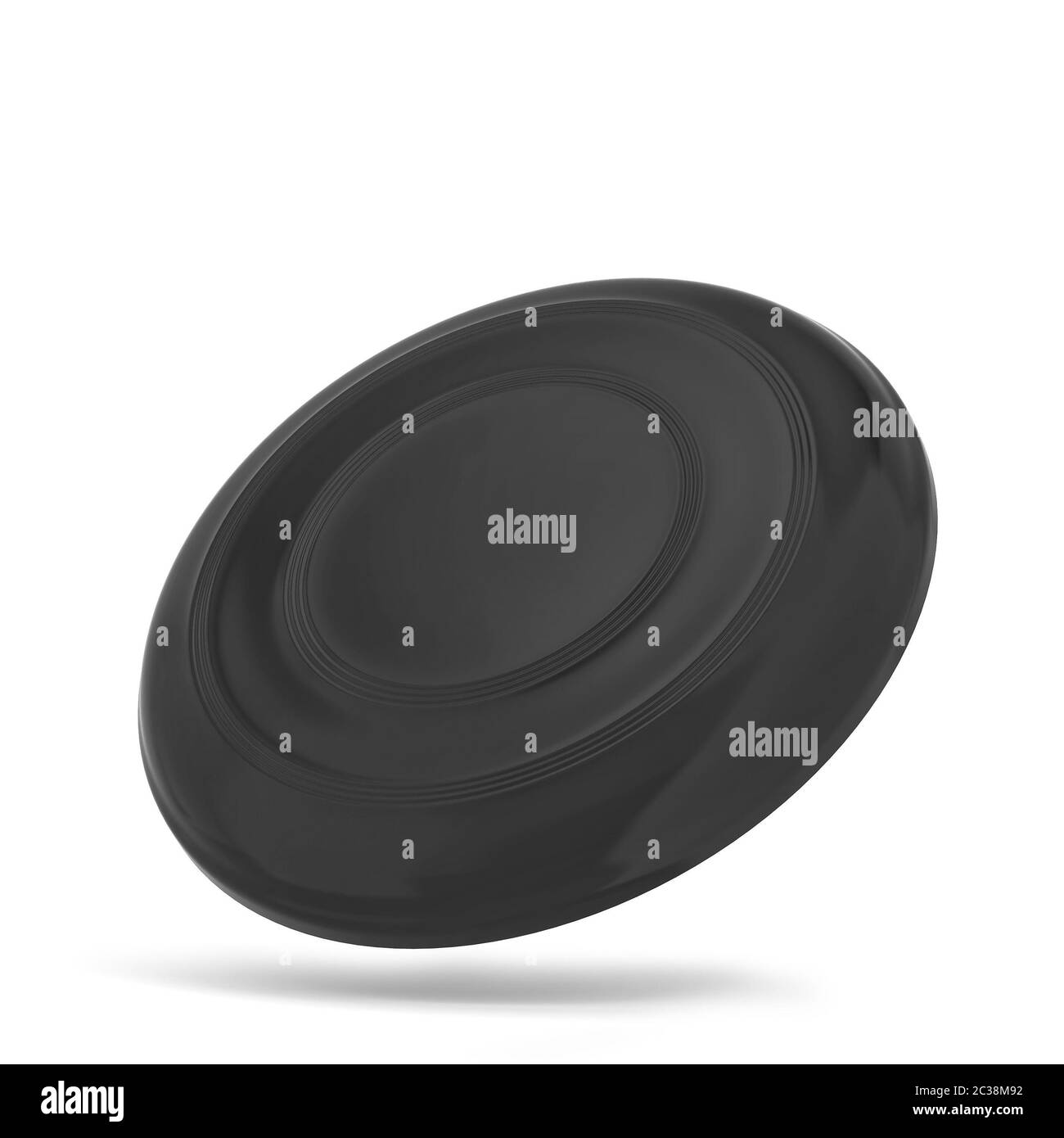 Blank frisbee mockup. 3d illustration isolated on white background ...