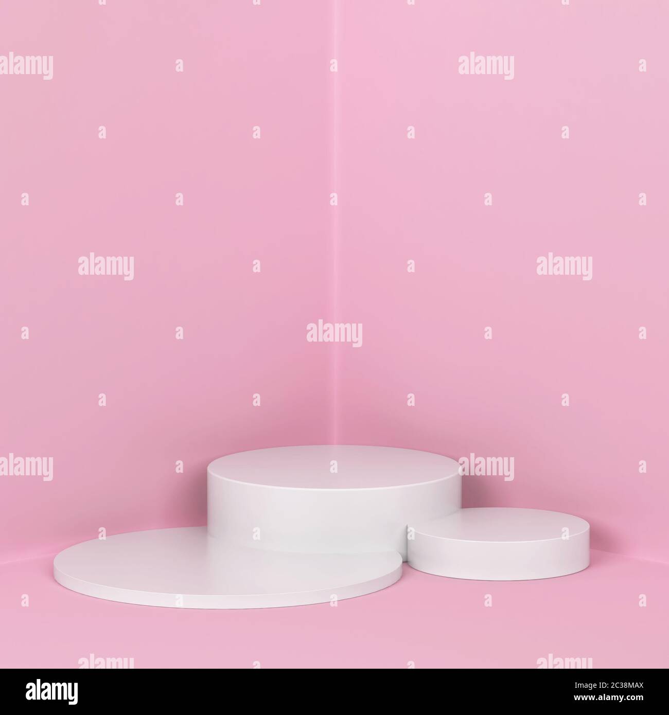 Simple podium. Showcase stand for your product. 3d illustration Stock ...