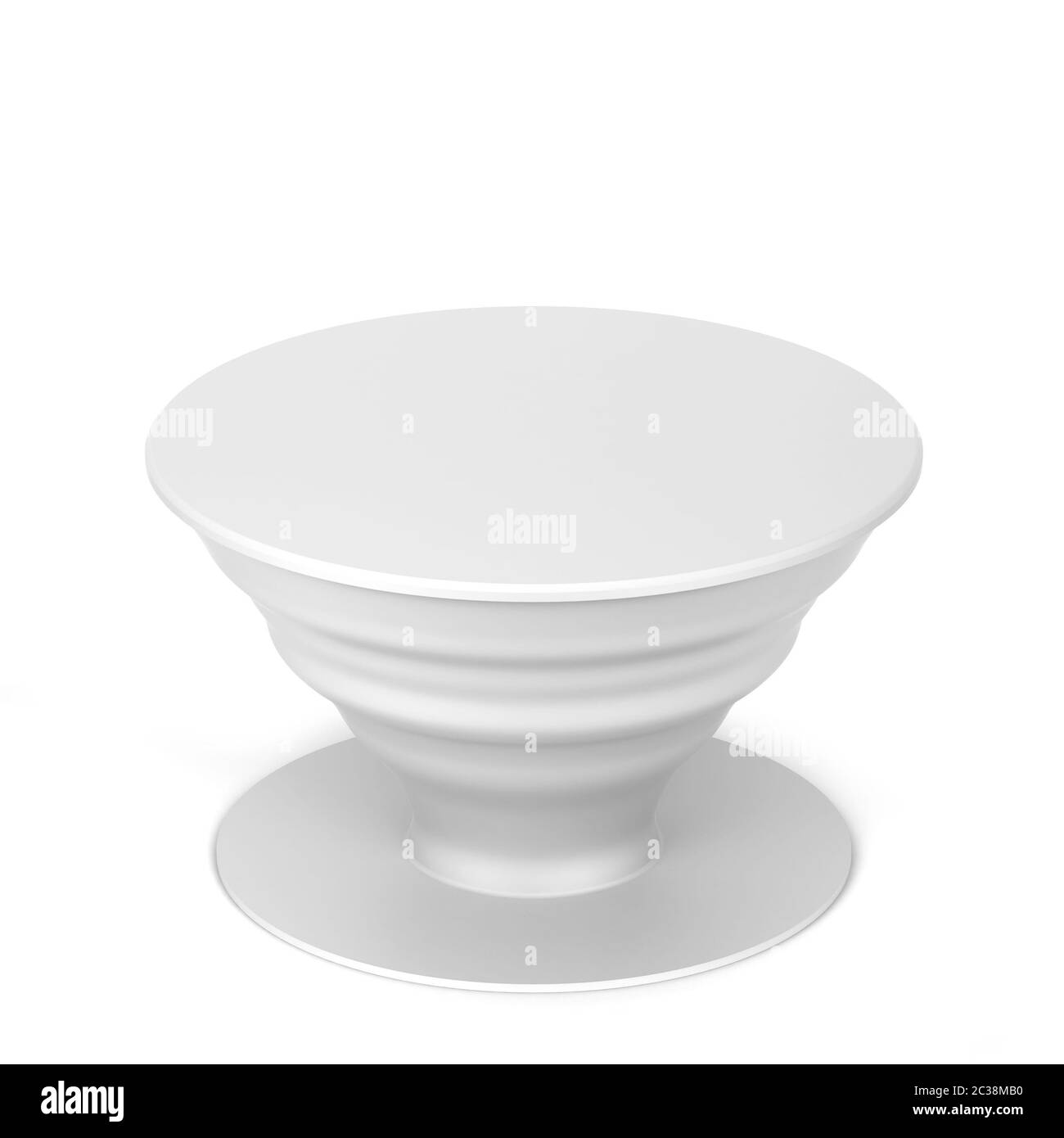 Blank telephone pop socket mockup. 3d illustration isolated on white ...