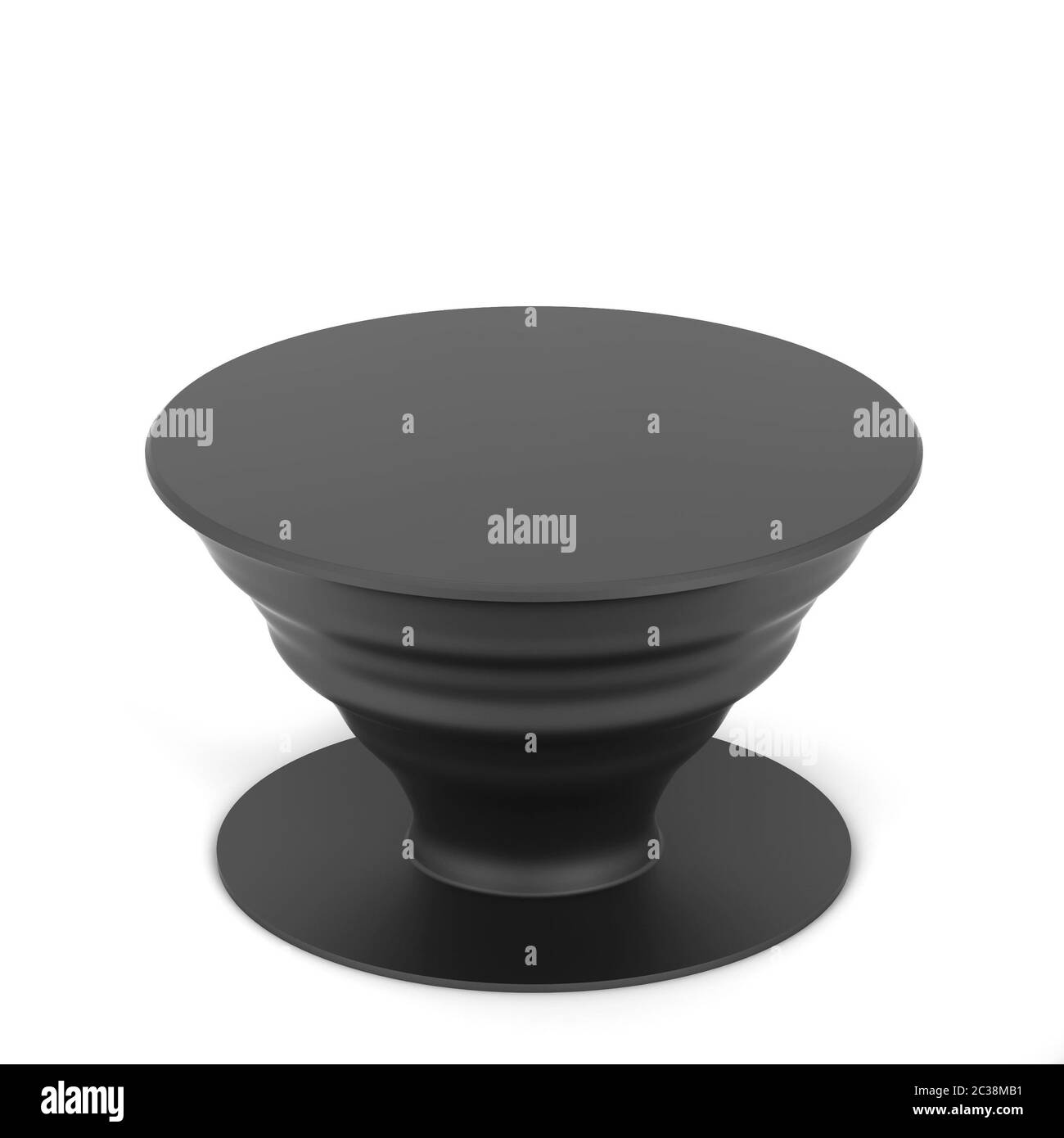 Blank telephone pop socket mockup. 3d illustration isolated on white ...