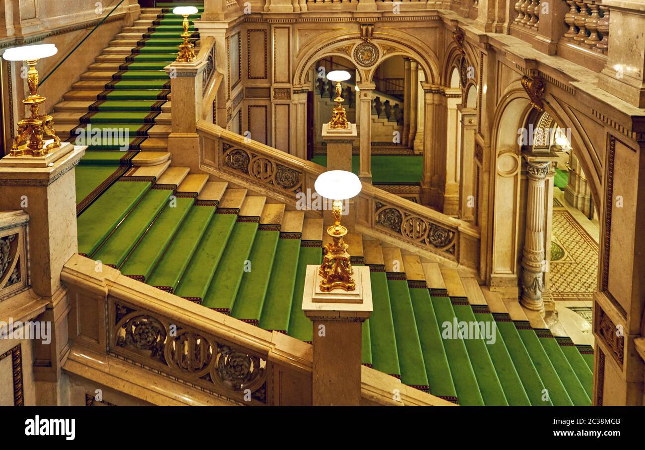 Vienna state opera house stairs hi-res stock photography and images - Alamy