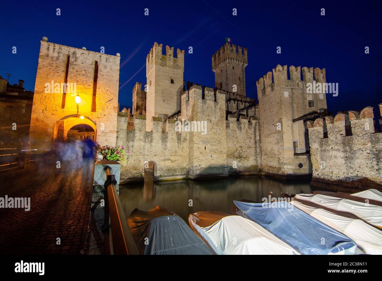The Scaligero Castle, building started in 1259, is a rare example of ...