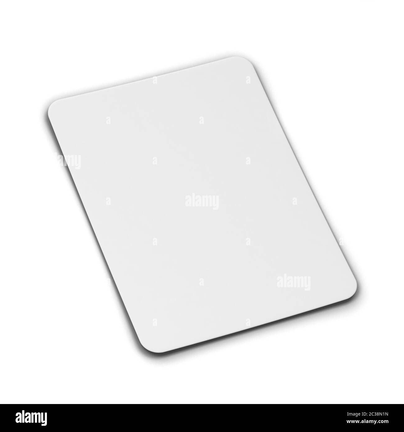 Blank playing cards for poker or other games. 3d illustration isolated ...