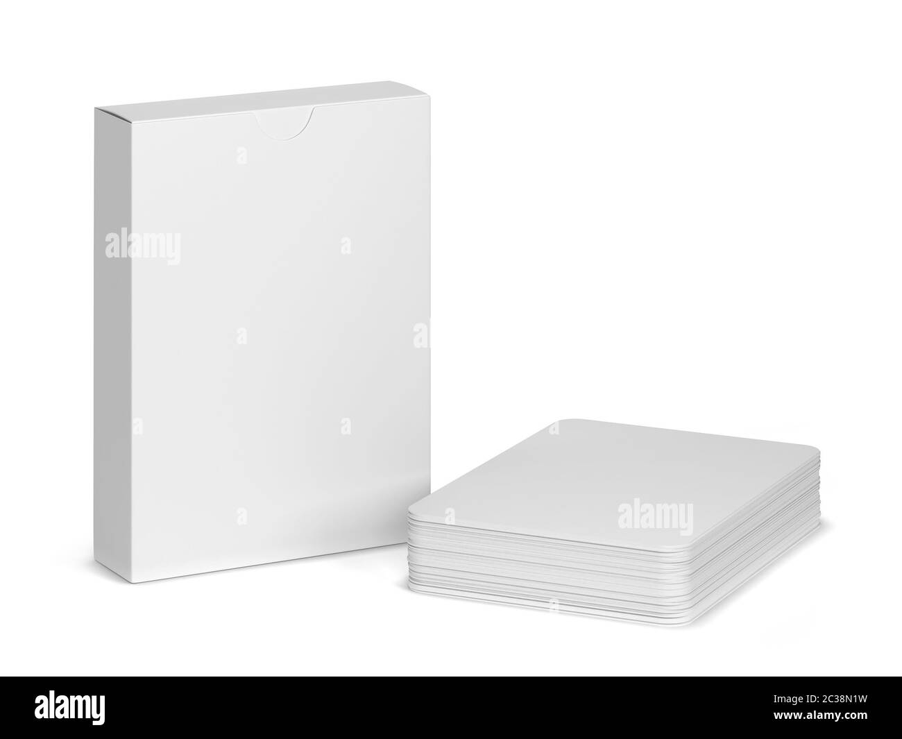 Playing cards mockup. 3d illustration isolated on white background ...