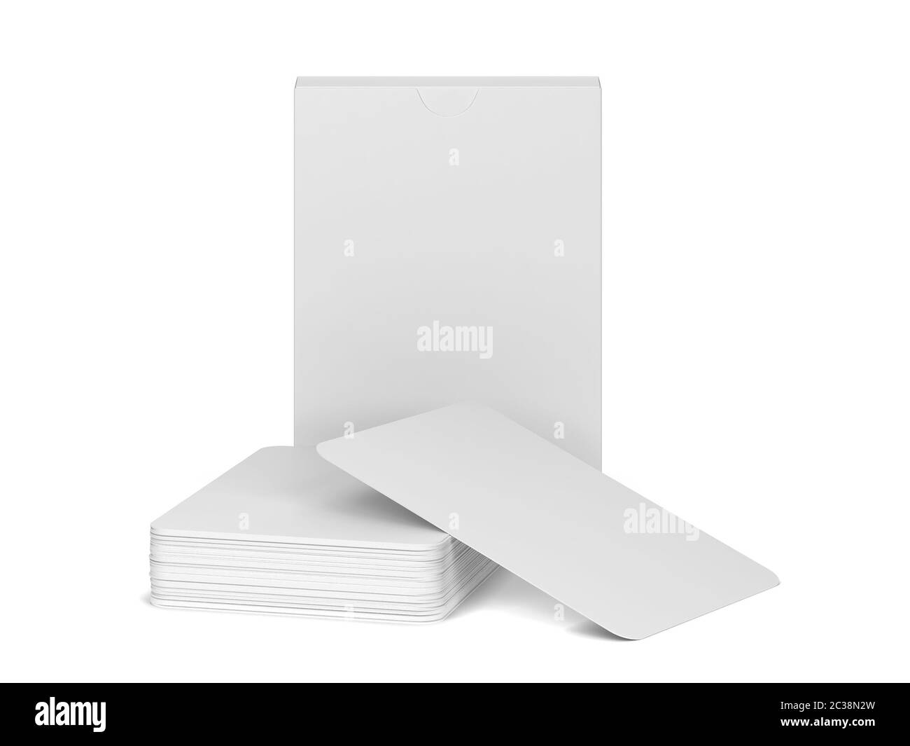 Playing cards mockup. 3d illustration isolated on white background ...