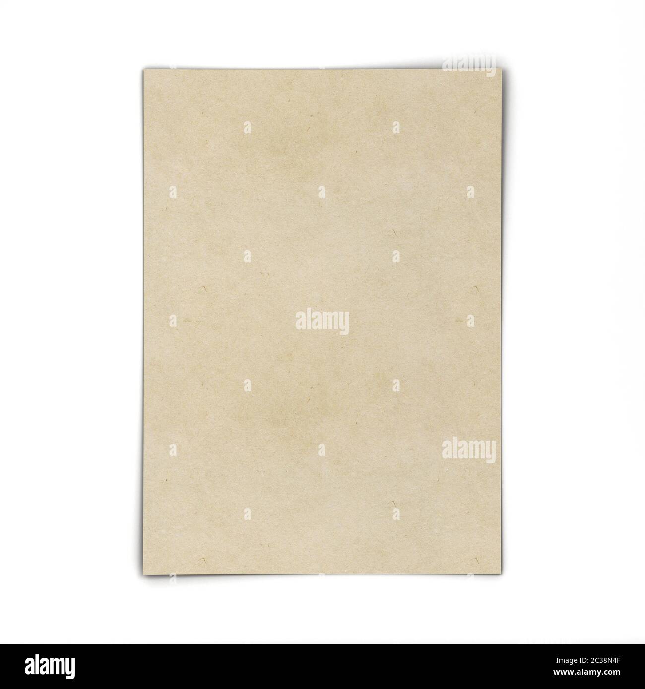 Blank sheet of paper. 3d illustration isolated on white background ...