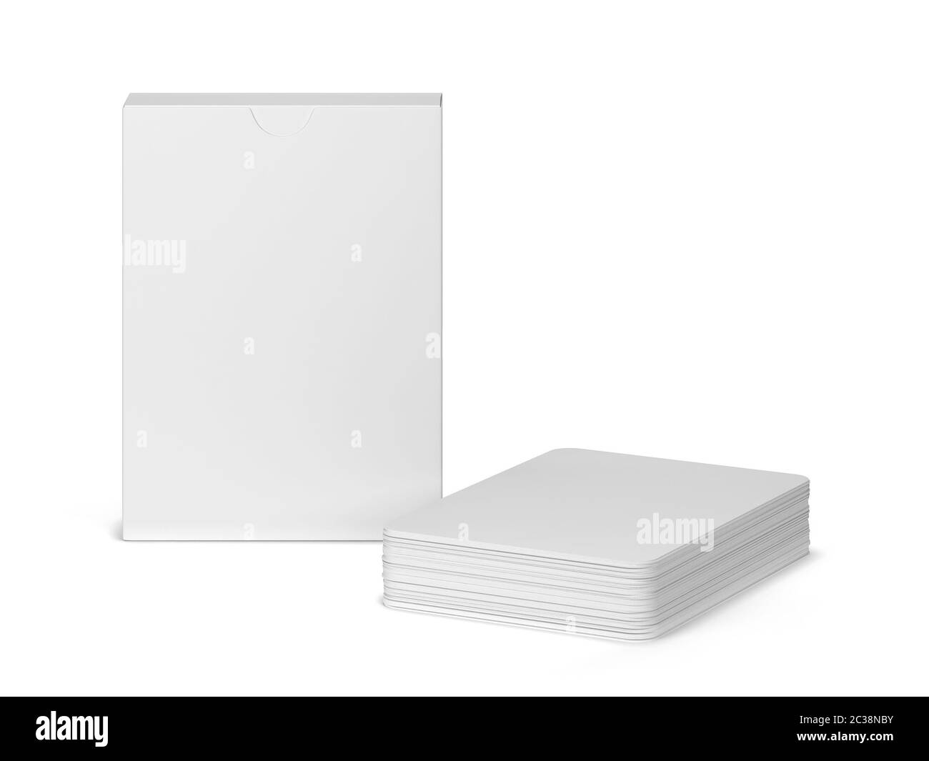 Playing cards mockup. 3d illustration isolated on white background ...