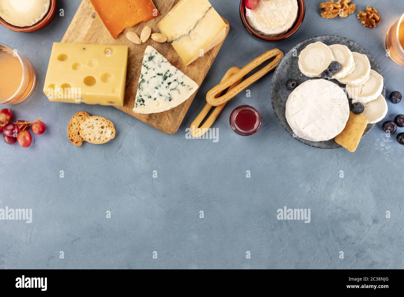Cheese design template. Blue cheese, Brie, Dutch cheese and others ...