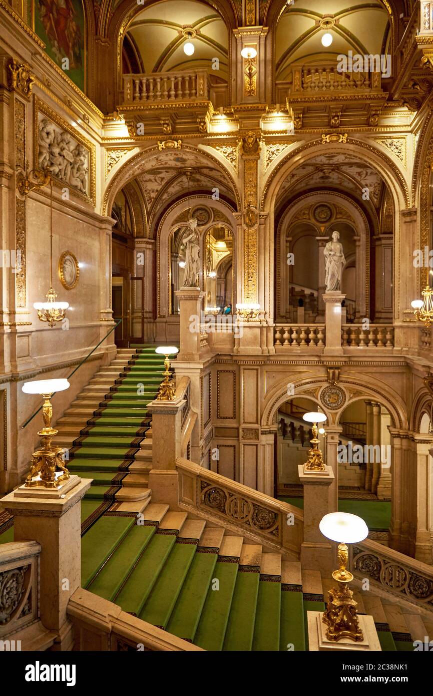 Vienna state opera house stairs hi-res stock photography and images - Alamy