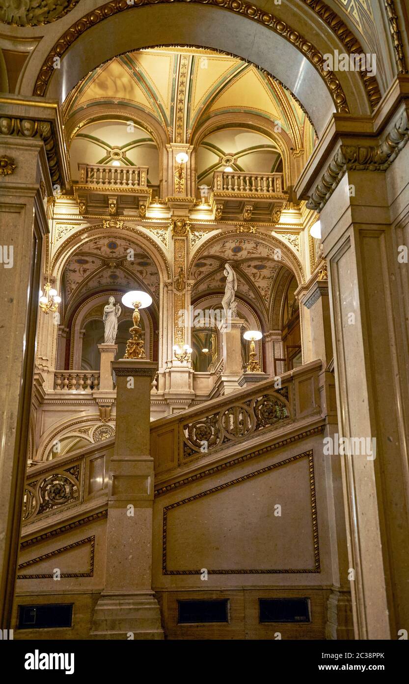 Vienna state opera house stairs hi-res stock photography and images - Alamy
