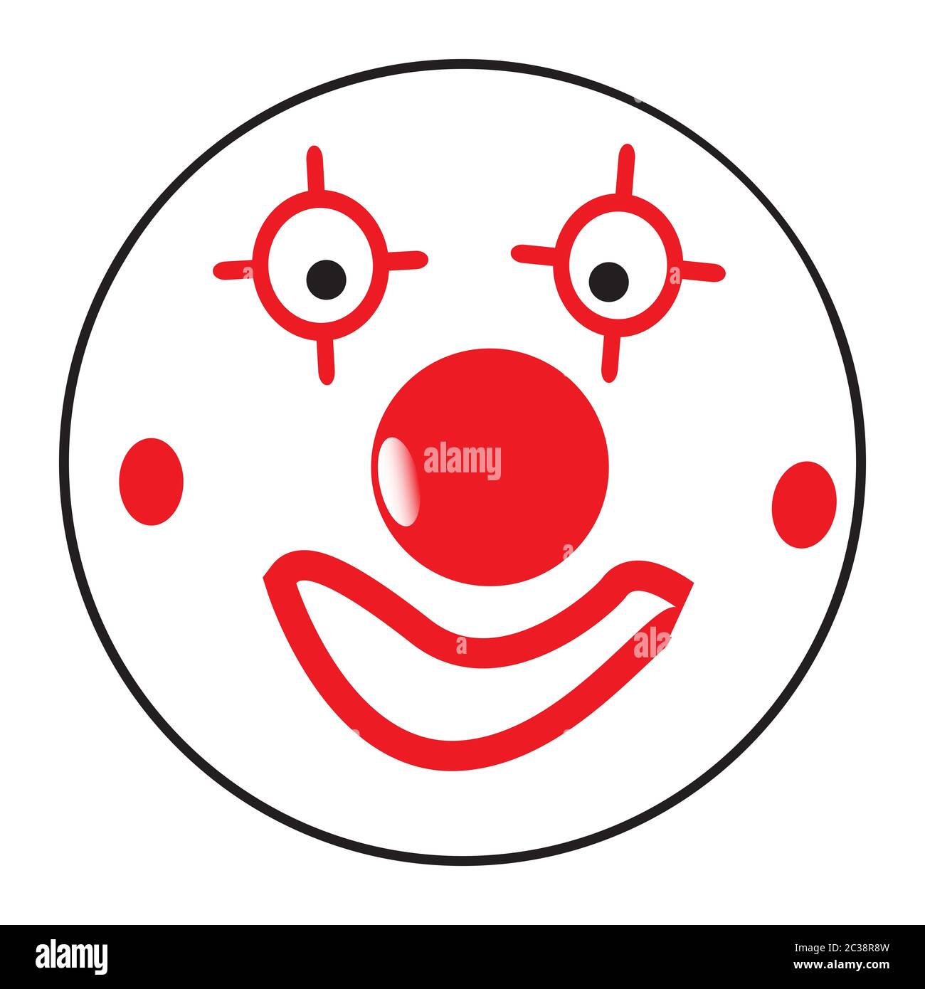 Happy Clown Face Clipart