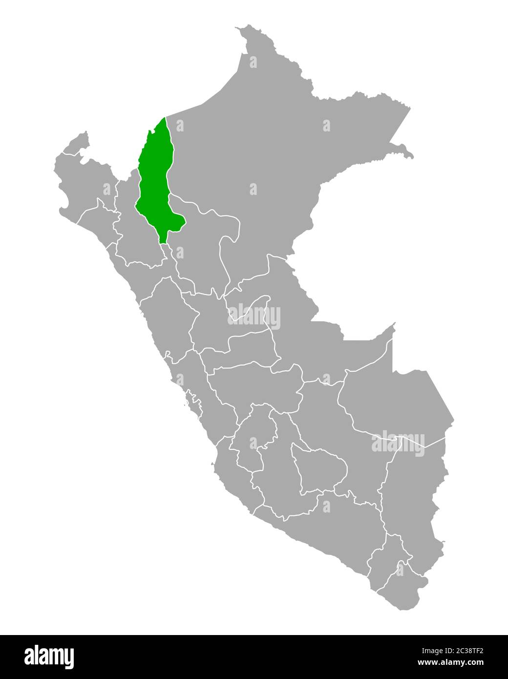 Map of Amazonas in Peru Stock Photo - Alamy