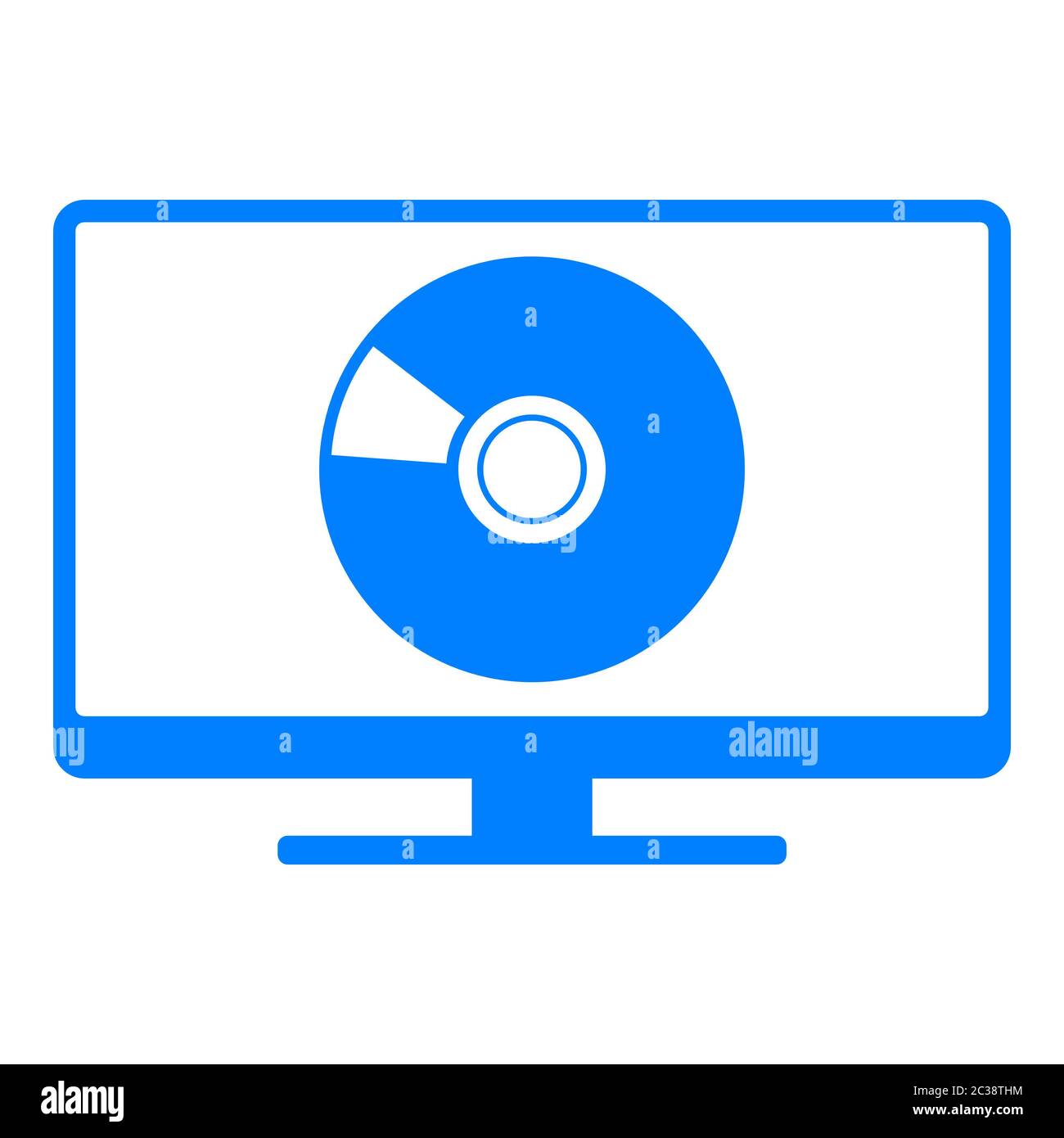 Disc and screen Stock Photo - Alamy