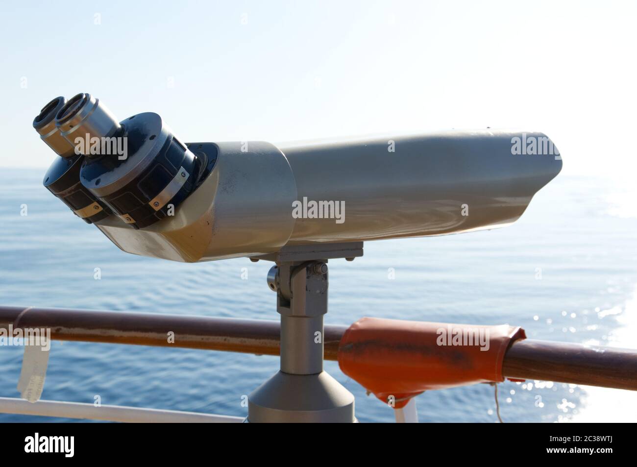 a telscope on a cruise ship Stock Photo - Alamy