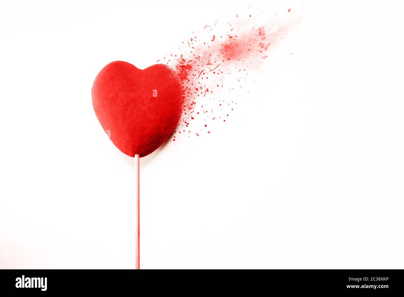 heart dissolving into pieces Valentines day, broken heart and love ...