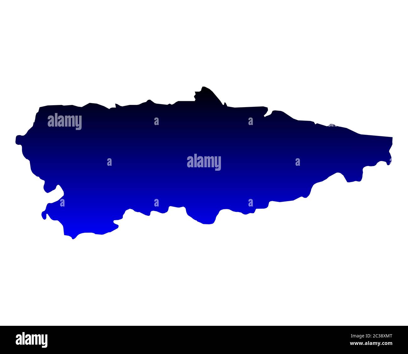 Map of Asturias Stock Photo - Alamy