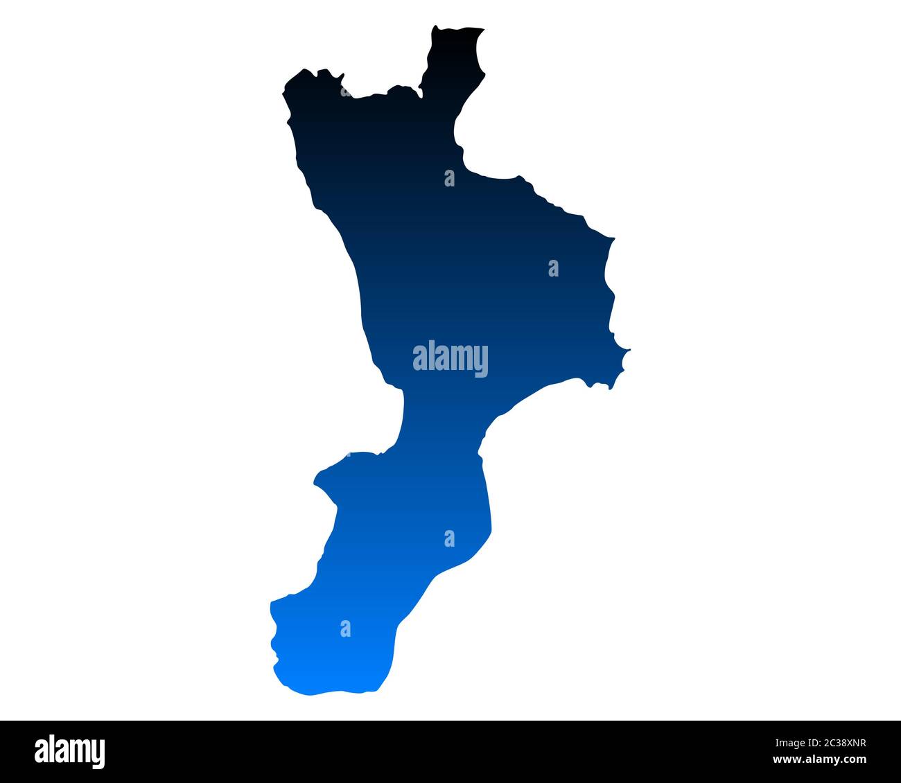 Map of Calabria Stock Photo - Alamy
