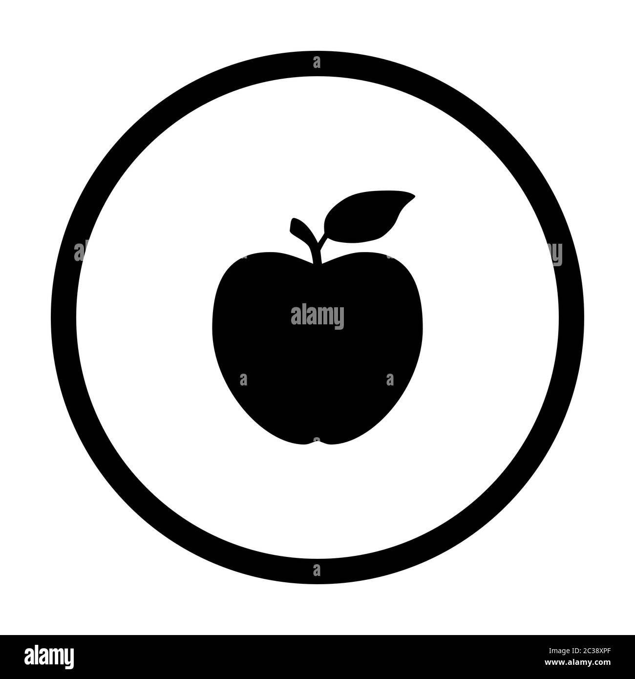Round apple Black and White Stock Photos & Images - Alamy