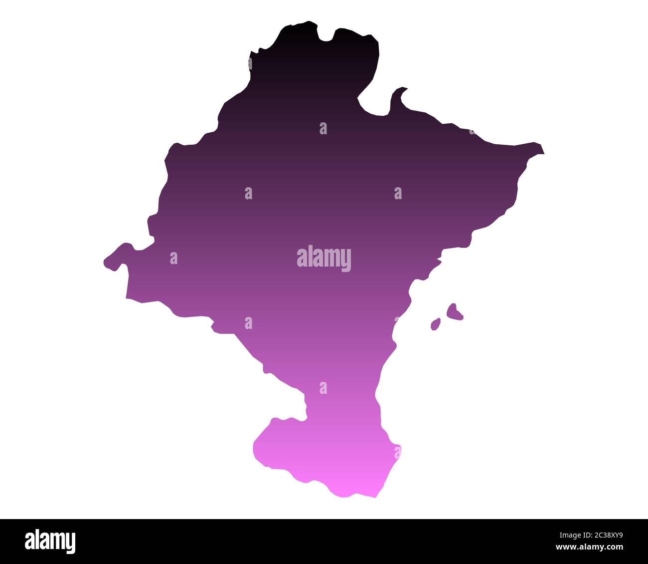 Map of Navarre Stock Photo - Alamy