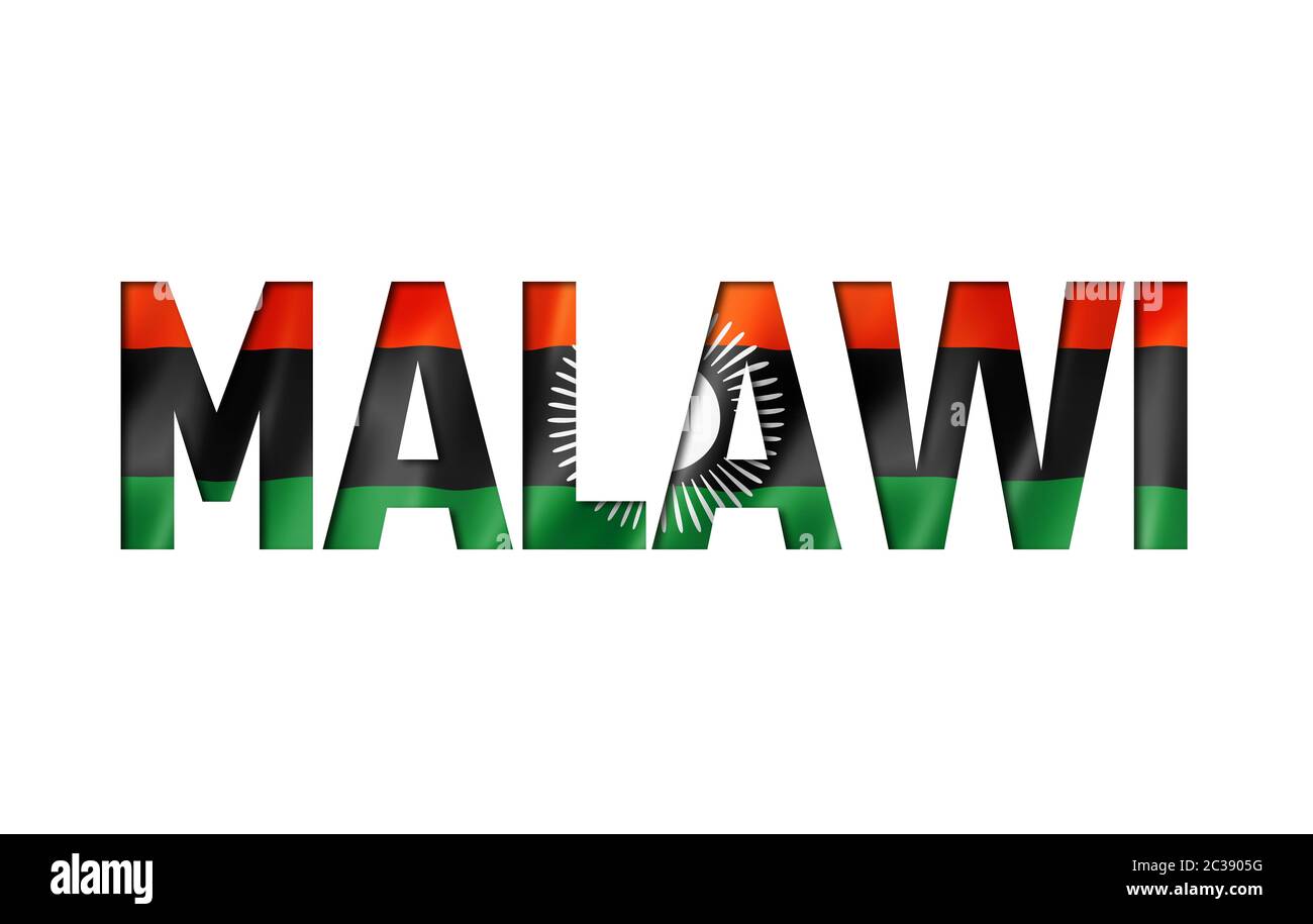malawi flag text font. nation symbol background Stock Photo - Alamy
