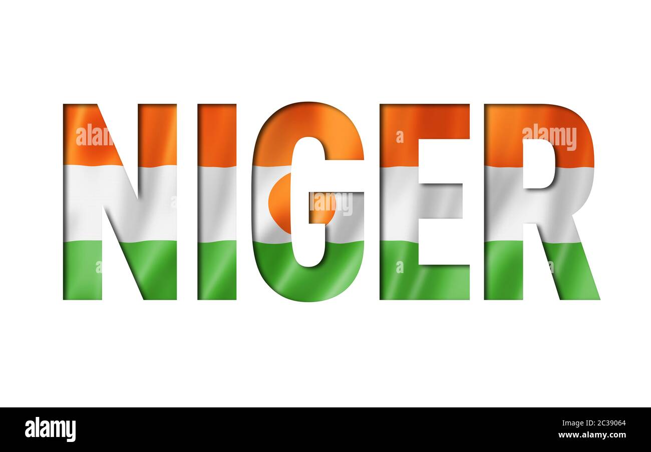 niger flag text font. nation symbol background Stock Photo - Alamy