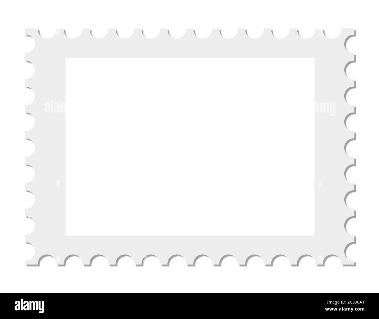 Empty blank frame showing stamp Stock Photo - Alamy