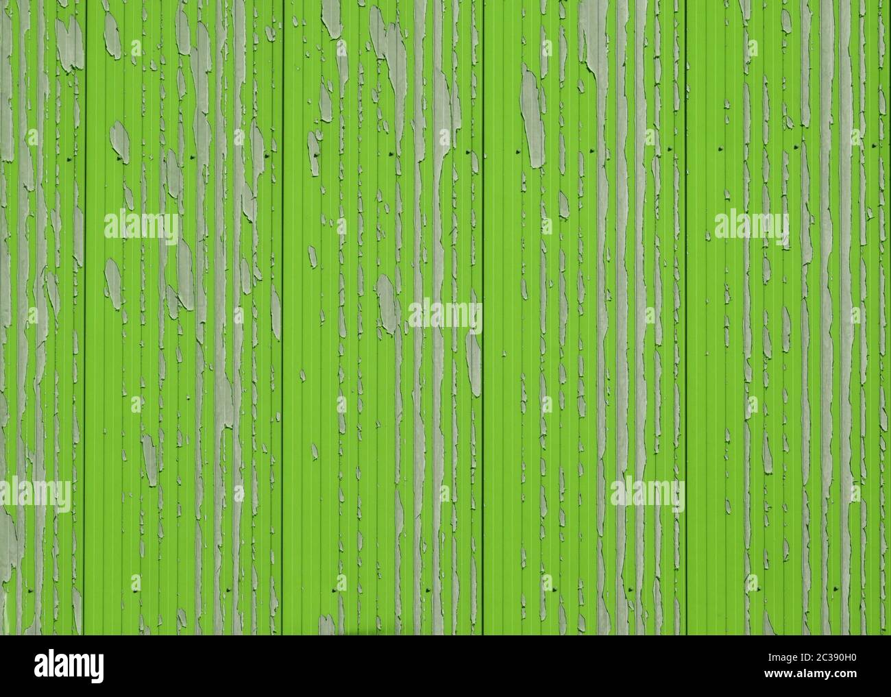 Weathered metal wall wilth light green color Stock Photo - Alamy