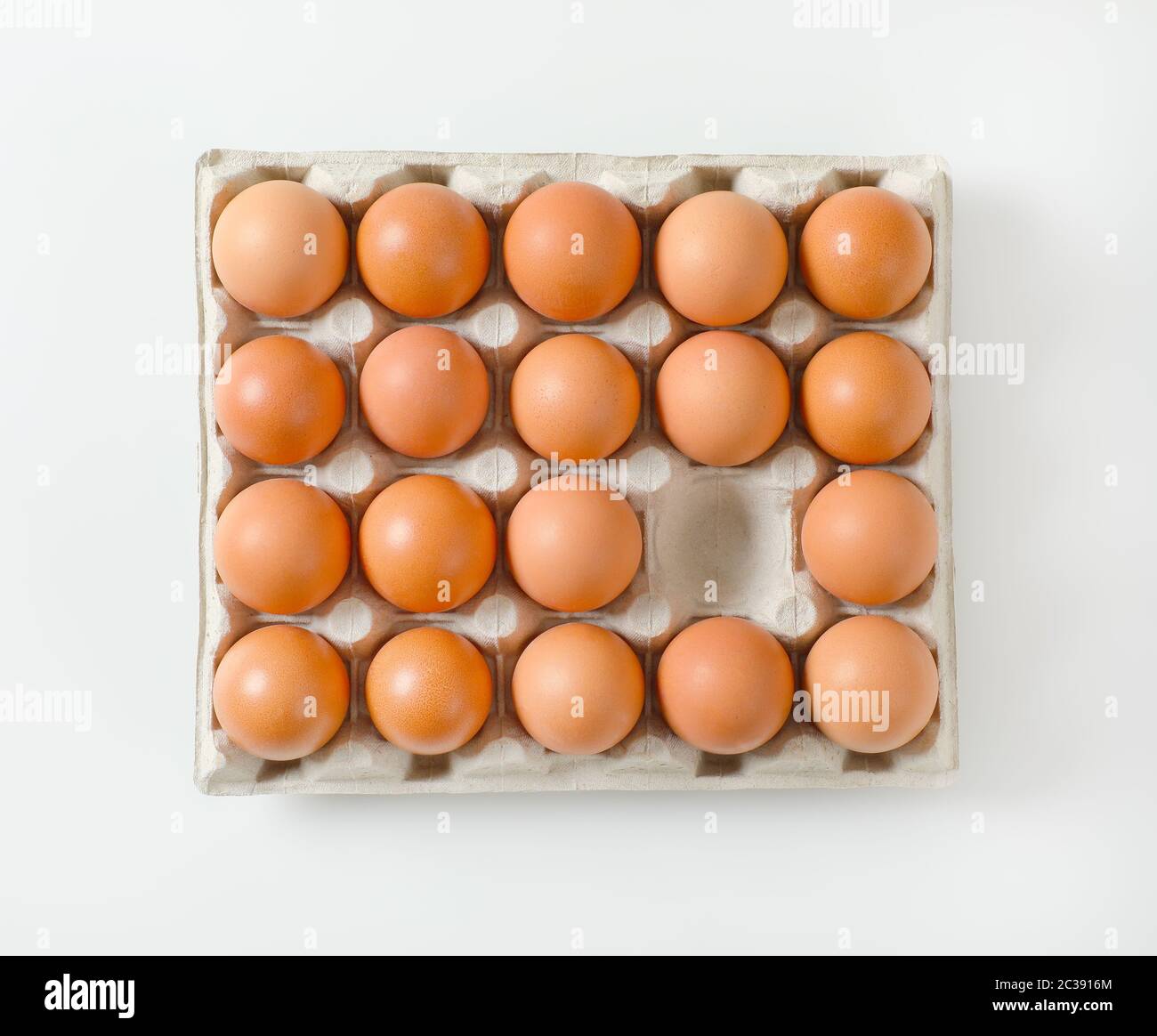 Egg carton missing an egg hi-res stock photography and images - Alamy