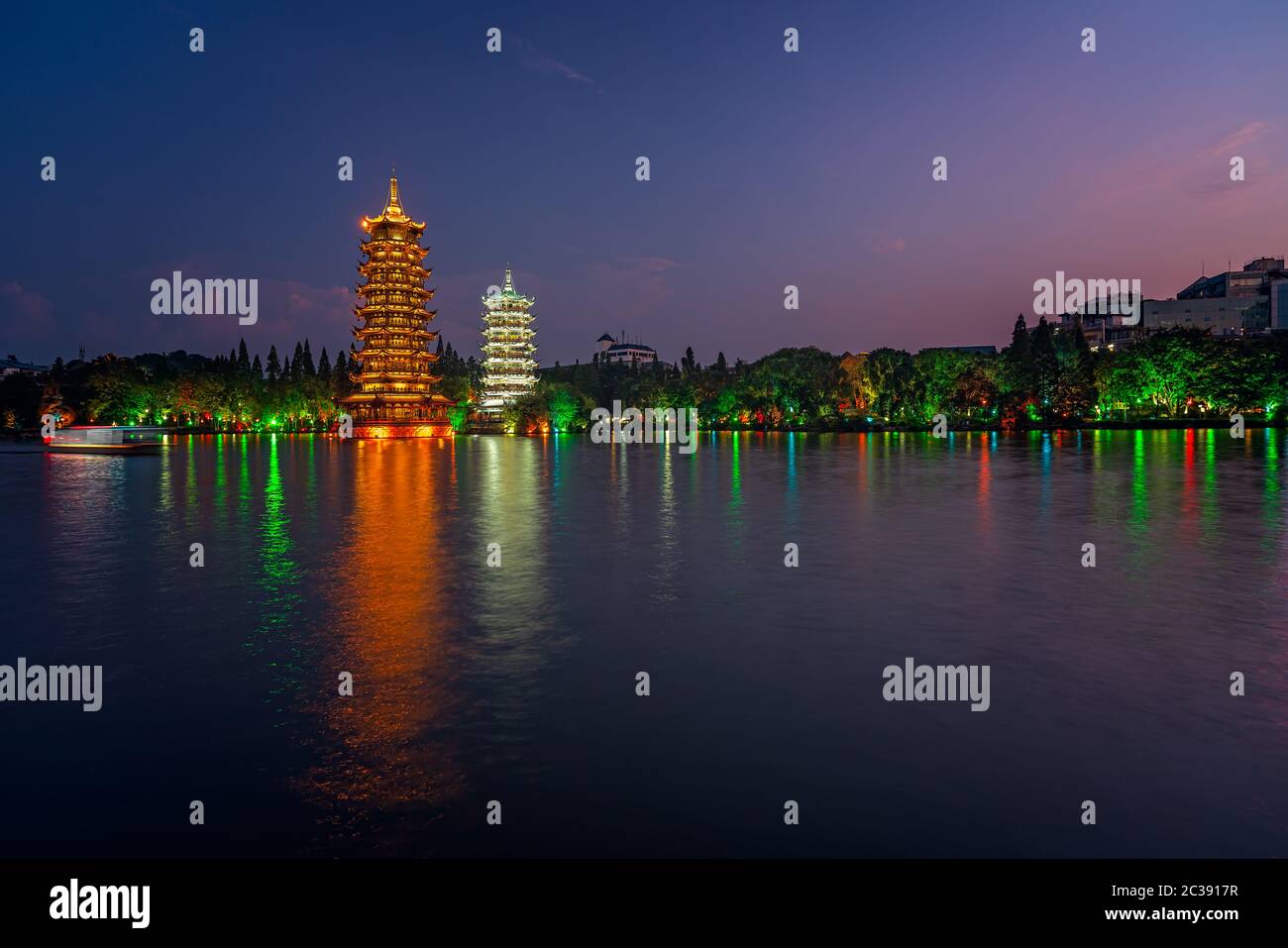 Guilin twin towers hi-res stock photography and images - Alamy