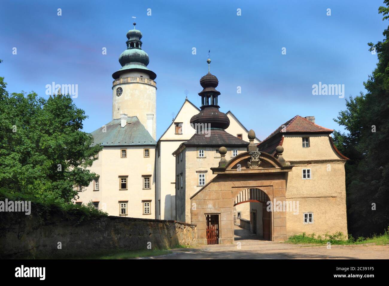 Palace complex in Lemberk Stock Photo - Alamy