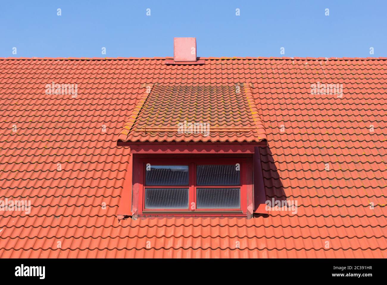 Classic red tile roof window hi-res stock photography and images - Alamy