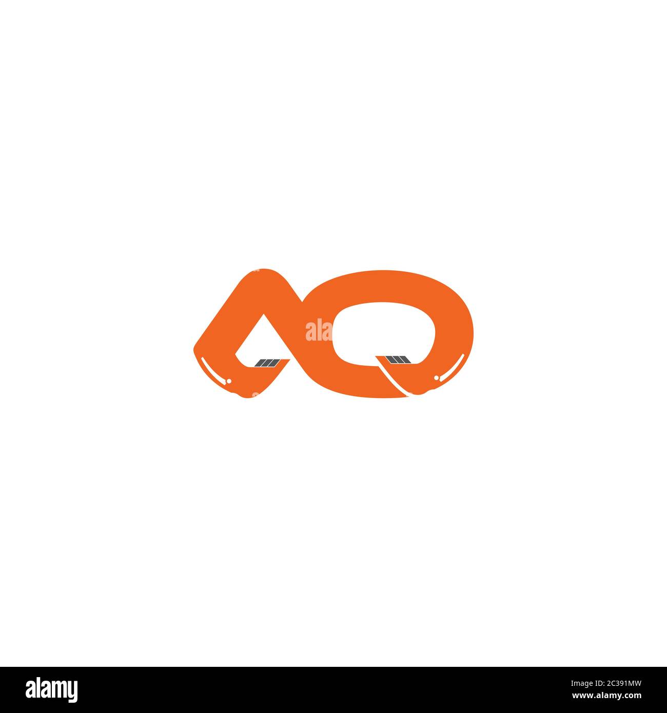 Letter ao vector vectors hi-res stock photography and images - Alamy